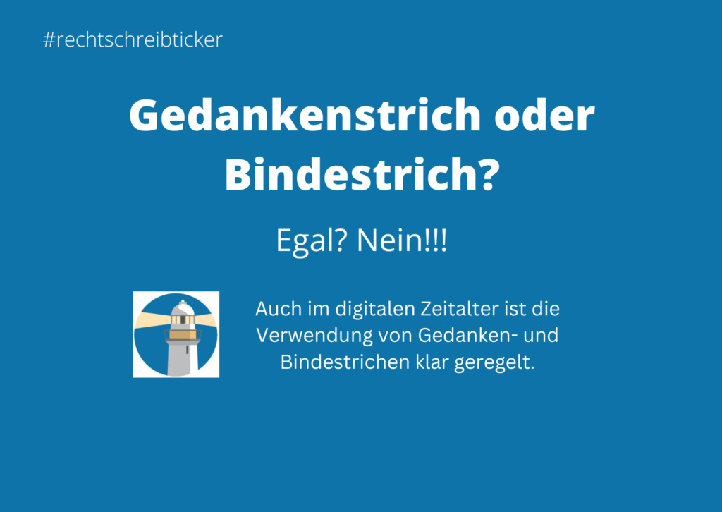 Gedankenstrich oder Bindestrich? | Sprachfaible